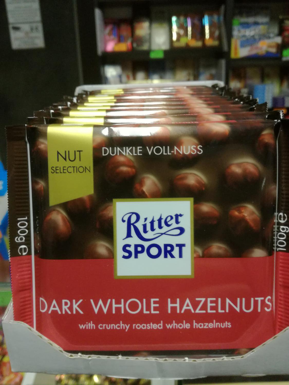 Ritter Sport Dunkle Voll-Nuss 100g : Farladonie - Drogerie, cukrovinky ...
